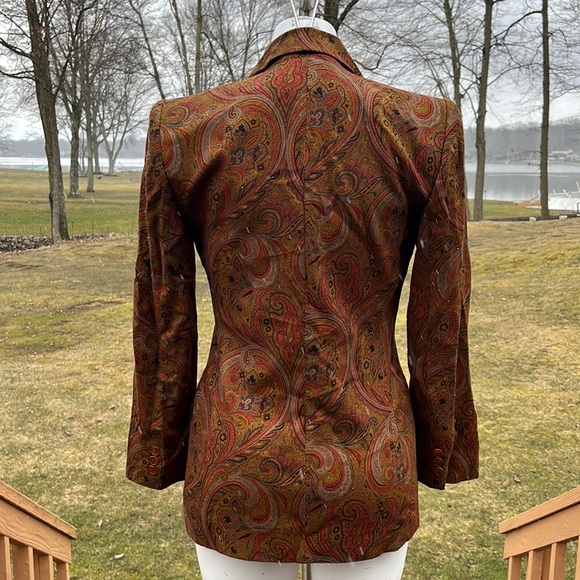 Ellen Tracy | Jackets & Coats | Nwot Paisley Mens Cut Blazer 24 | Poshmark